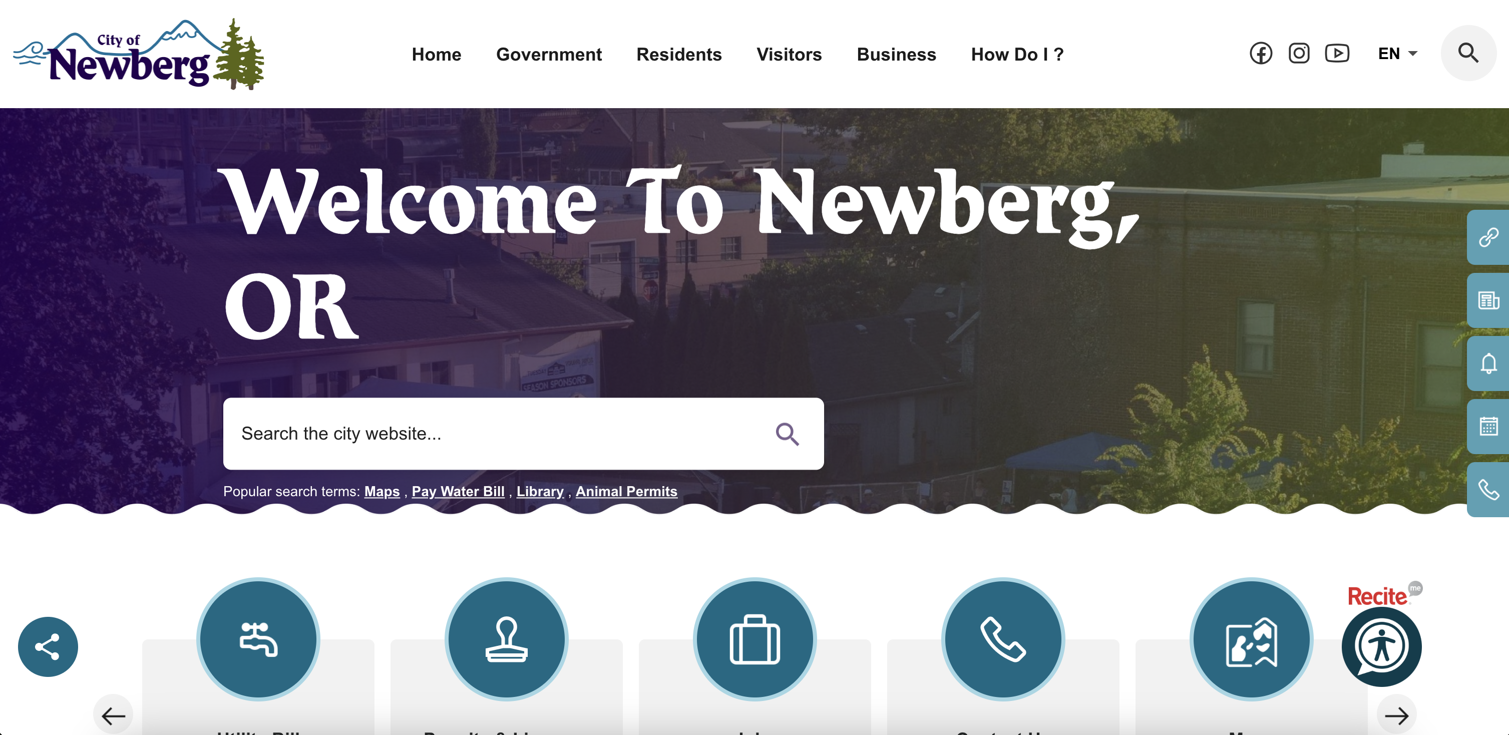 City of Newberg Launches New Website - Newsberg